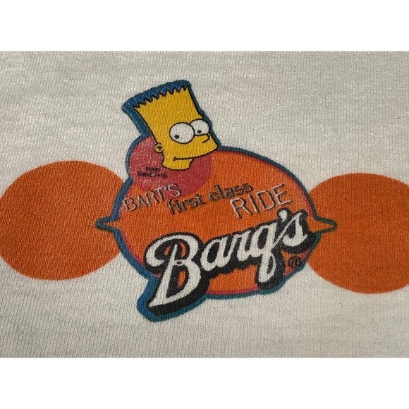 Shirts | Vintage 1995 Barqs Root Beer Bart Simpsons First Class Ride ...